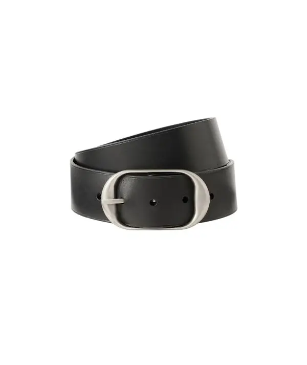 NILI LOTAN Leather Belt - Black