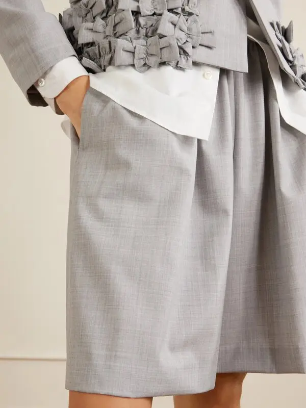 Comme Des Garçons Wool Knee-length Shorts