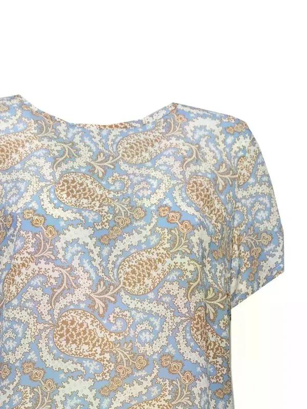 Max Mara Paisley Print Dress - Blue