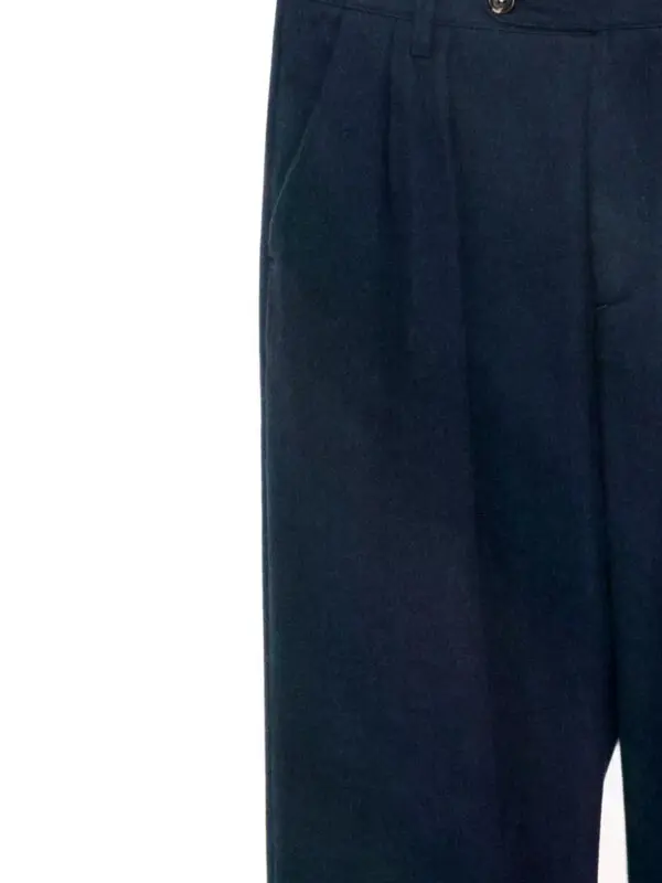 Massimo Alba Wool Pleated Trousers