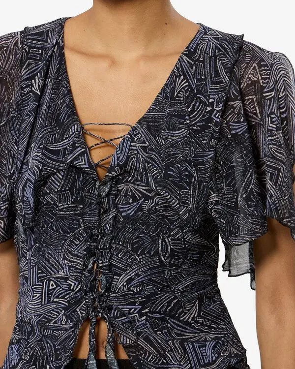 Isabel Marant Thanais Blouse - Faded Night