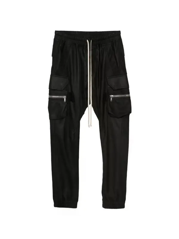 Rick Owens Mastodon Megacargo Leather Trousers