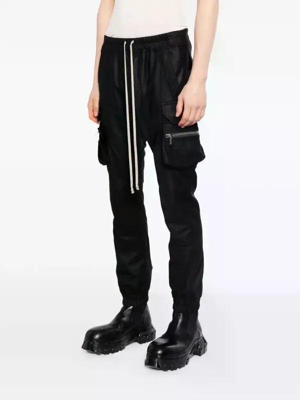 Rick Owens Mastodon Megacargo Leather Trousers