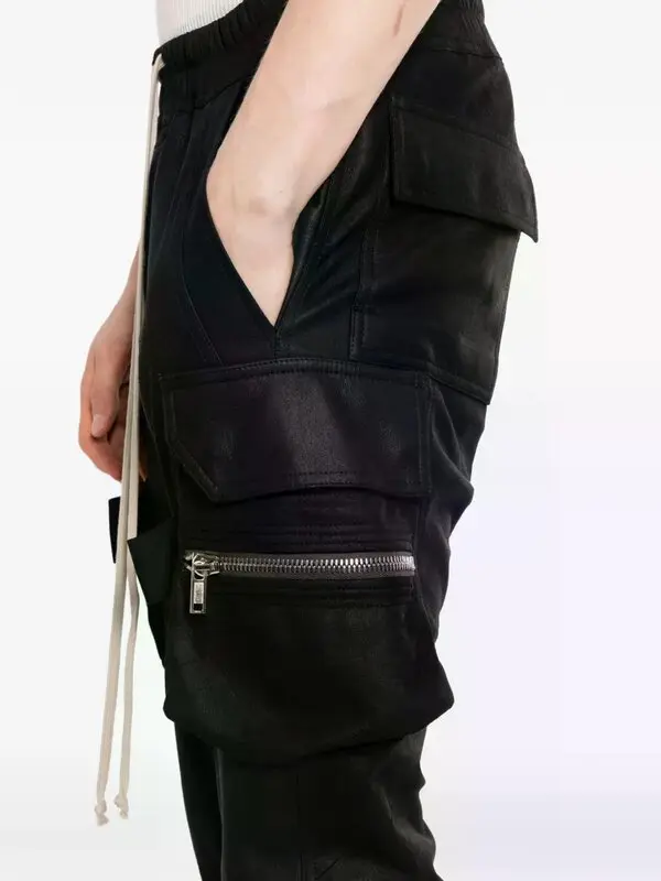 Rick Owens Mastodon Megacargo Leather Trousers