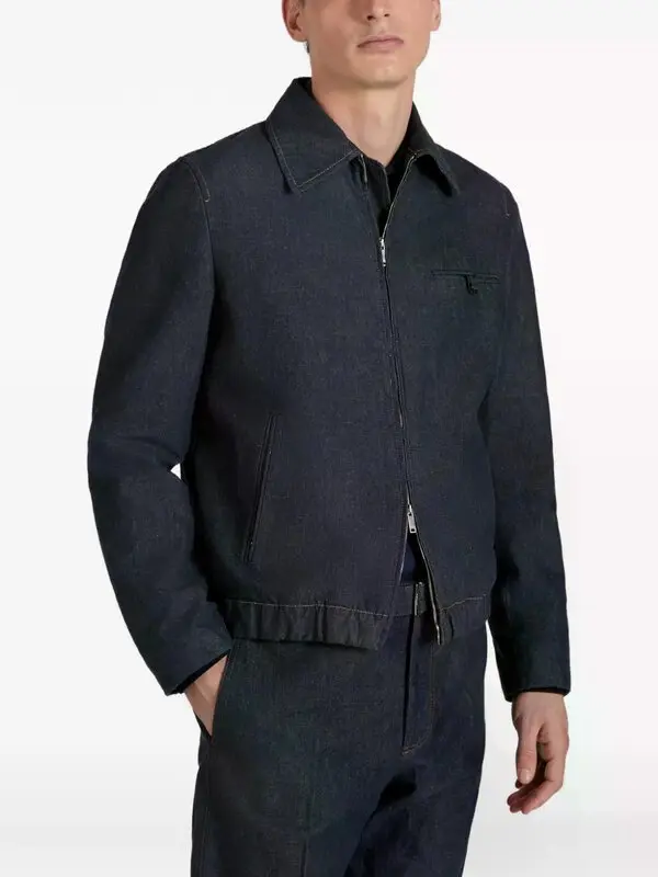 Montedoro Primo Denim Bomber Jacket