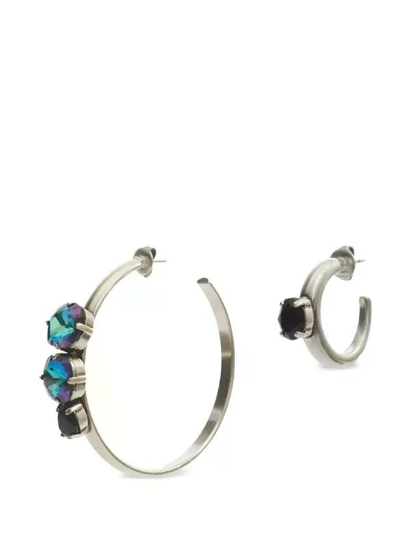 Isabel Marant Étoile Olga Asymmetrical Hoop Earrings - Silver
