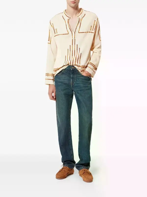 MARANT V-neck Long-sleeve T-shirt