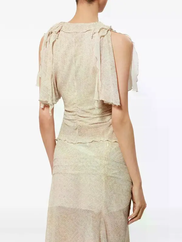 Isabel Marant Étoile Thanais Ruffled Blouse - Neutrals