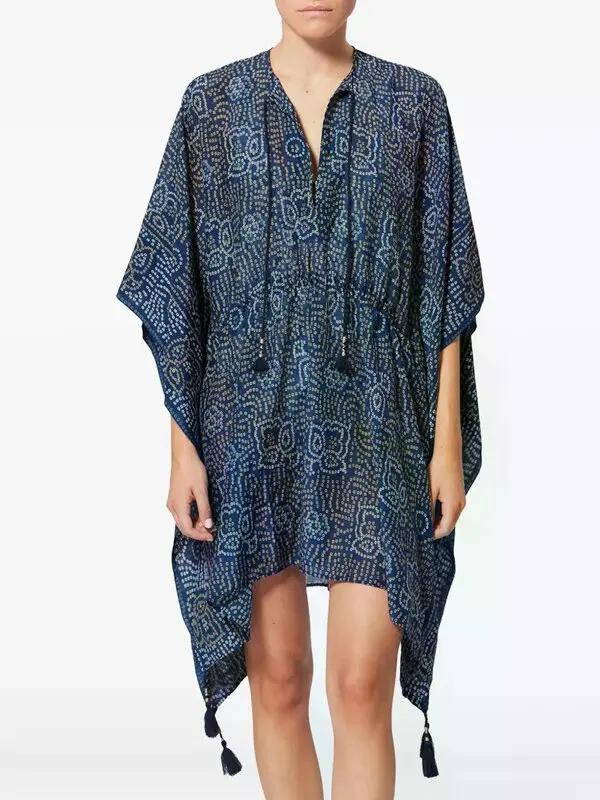 Isabel Marant Étoile Loreliz Tassel Patterned Cover-up - Blue