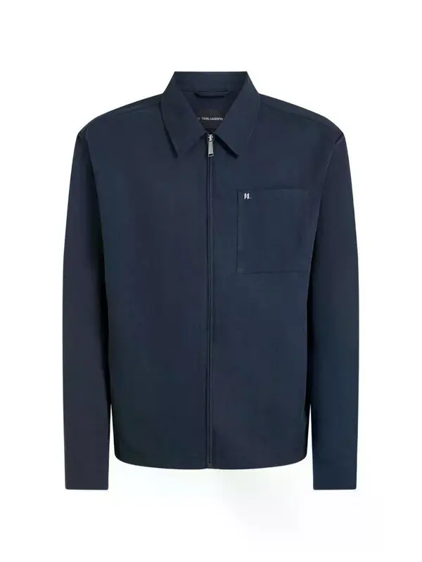 Karl Lagerfeld Linen Jacket With Pocket