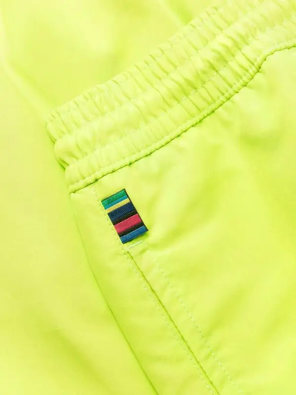 Paul Smith Logo-patch Drawstring Swim Shorts - Green