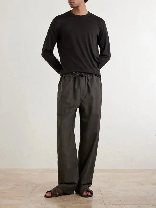 Zegna Cashmere And Silk-blend Sweater - Brown