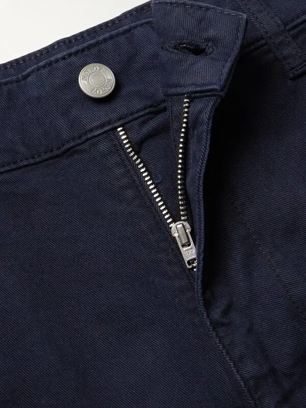 Nn07 Aden 1923 Straight-leg Twill Shorts - Blue