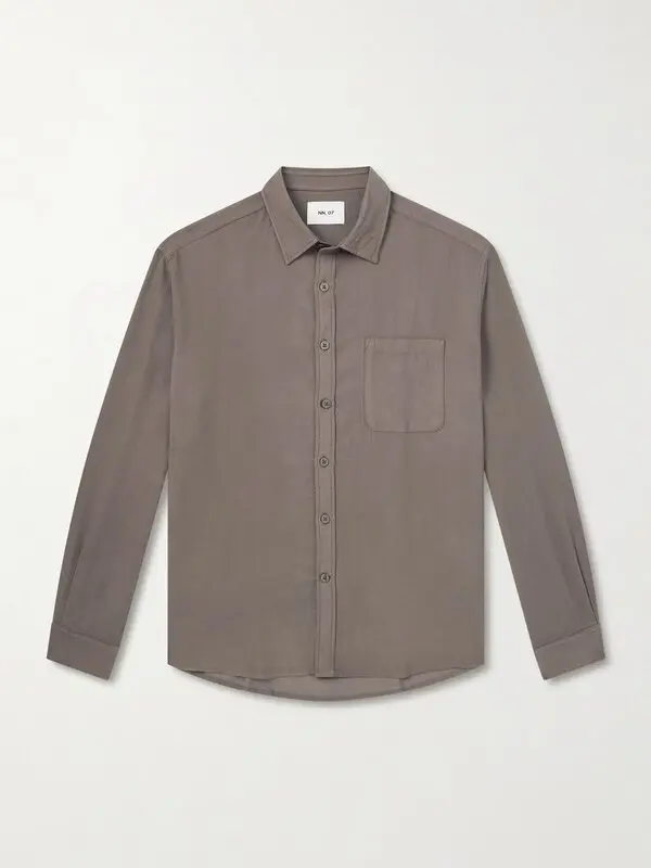 Nn07 Deon 5027 Lenzing™ Ecovero™-blend Shirt - Green