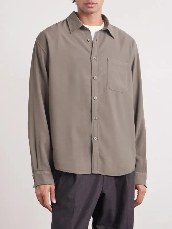 Nn07 Deon 5027 Lenzing™ Ecovero™-blend Shirt - Green
