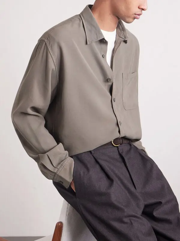 Nn07 Deon 5027 Lenzing™ Ecovero™-blend Shirt - Green