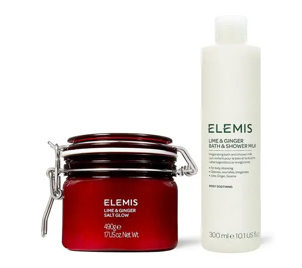 Elemis Salt Glow Scrub With Bath & Shower Milk Choice Of - One-color