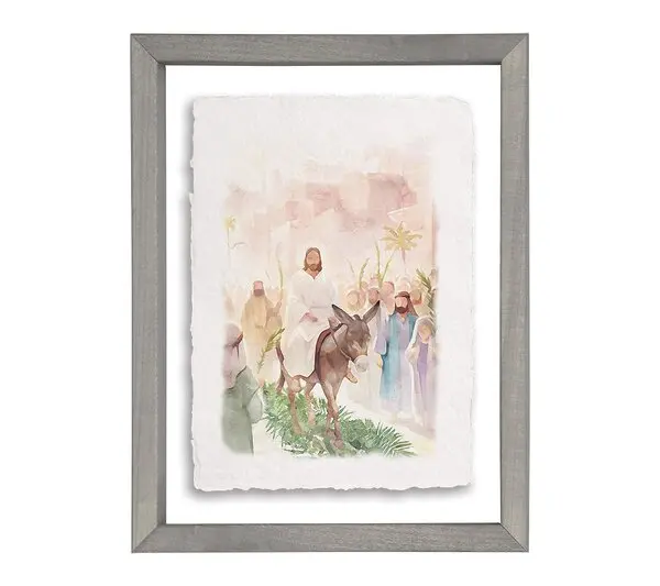 SINCERE SURROUNDINGS 14' Palm Sunday Art Floati Ng Frame Art - One-color