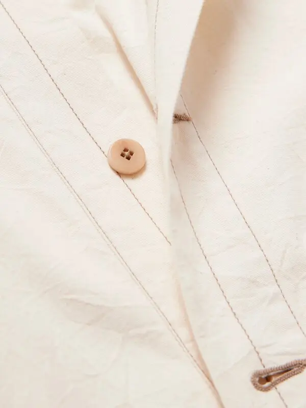 Folk Anniversary Cotton-twill Jacket - Neutrals
