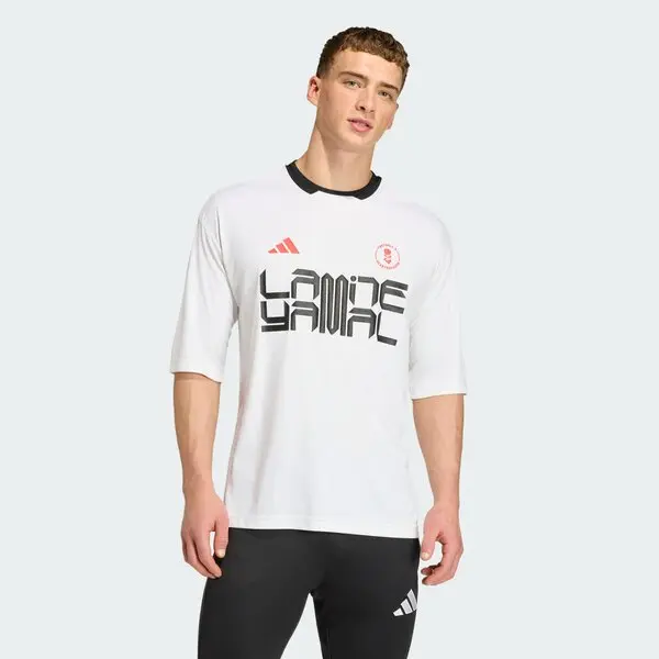 Adidas Lamine Yamal Training Tee - White