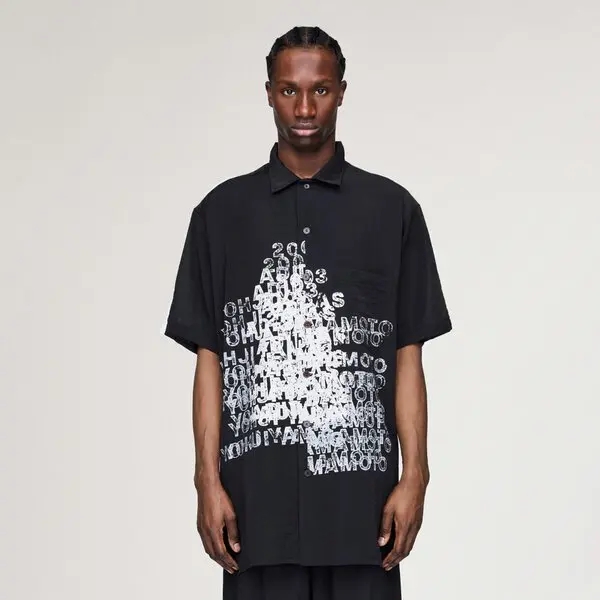 Adidas Y-3 Placed Graphic Short Sleeve Long Shirt
