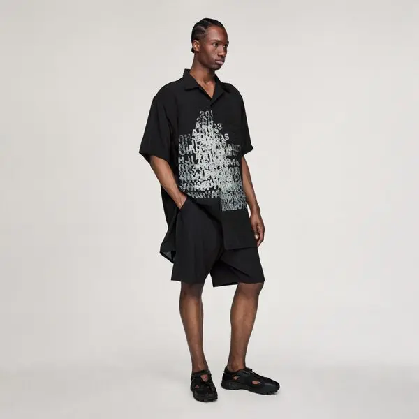 Adidas Y-3 Placed Graphic Short Sleeve Long Shirt