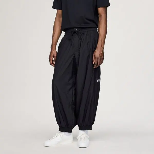 Adidas Y-3 Raw Edge 3-stripes Nylon Pants - Black