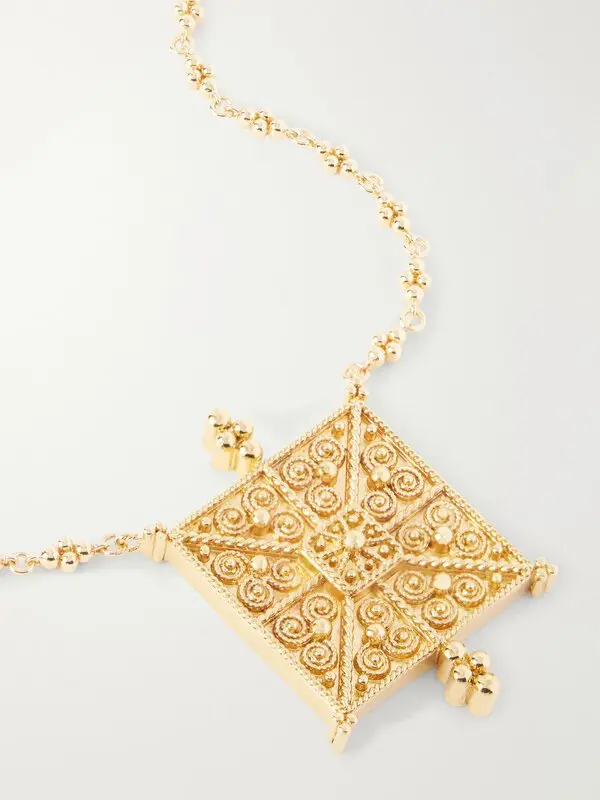 Tohum Design Plated Necklace - Gold
