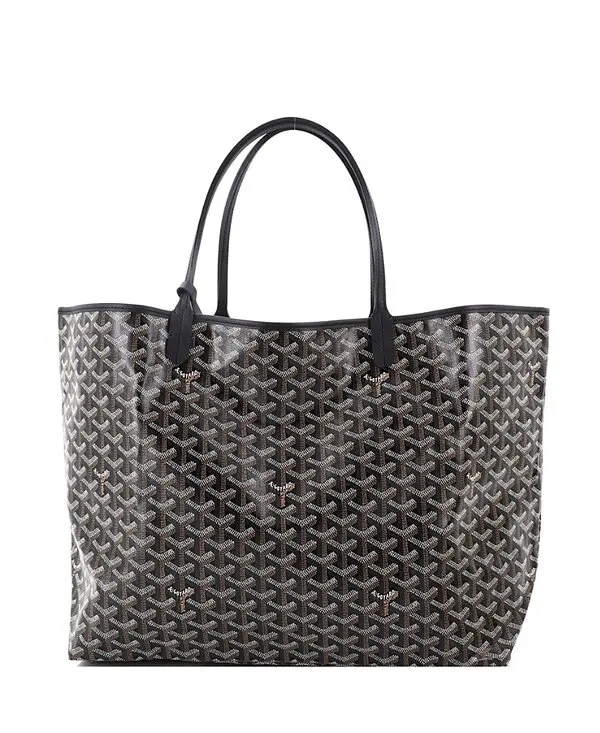 Goyard Gm Saint Louis Tote Coated Canvas - Black