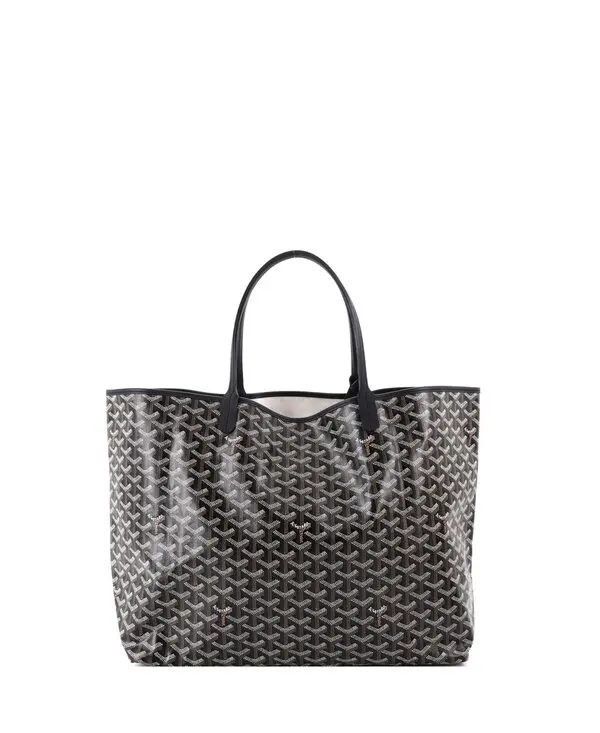 Goyard Gm Saint Louis Tote Coated Canvas - Black