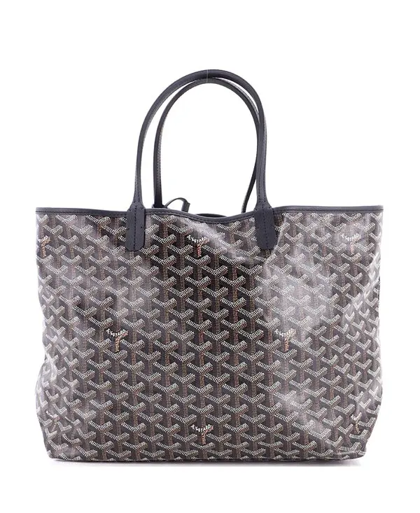 Goyard Saint Louis Pm Tote Coated Canvas - Black