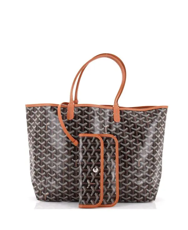 Goyard Pm Saint Louis Tote Coated Canvas - Brown