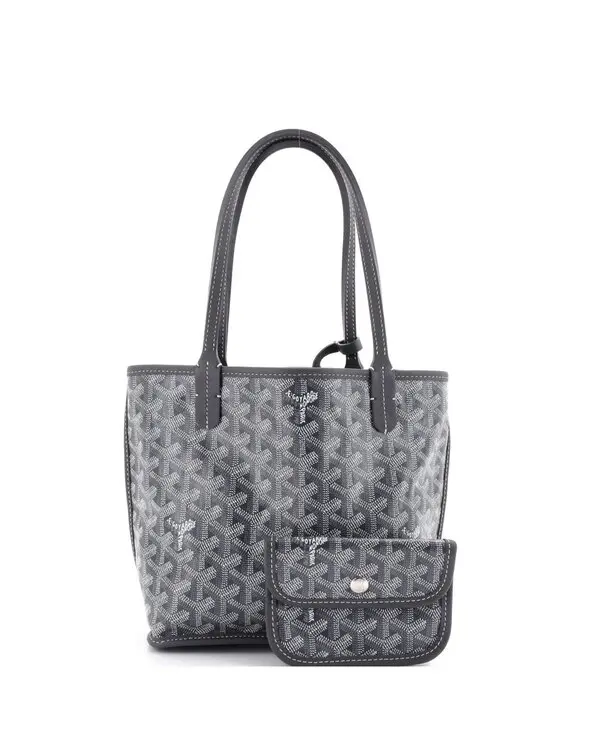 Goyard Anjou Reversible Tote Coated Canvas - Gray