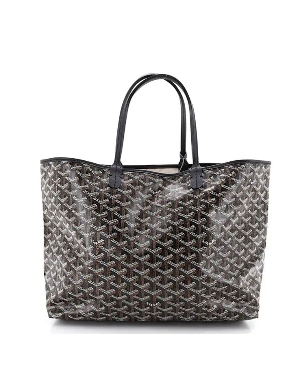 Goyard Saint Louis Pm Tote Coated Canvas - Black