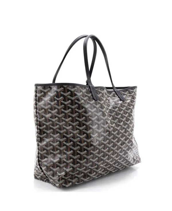 Goyard Saint Louis Pm Tote Coated Canvas - Black