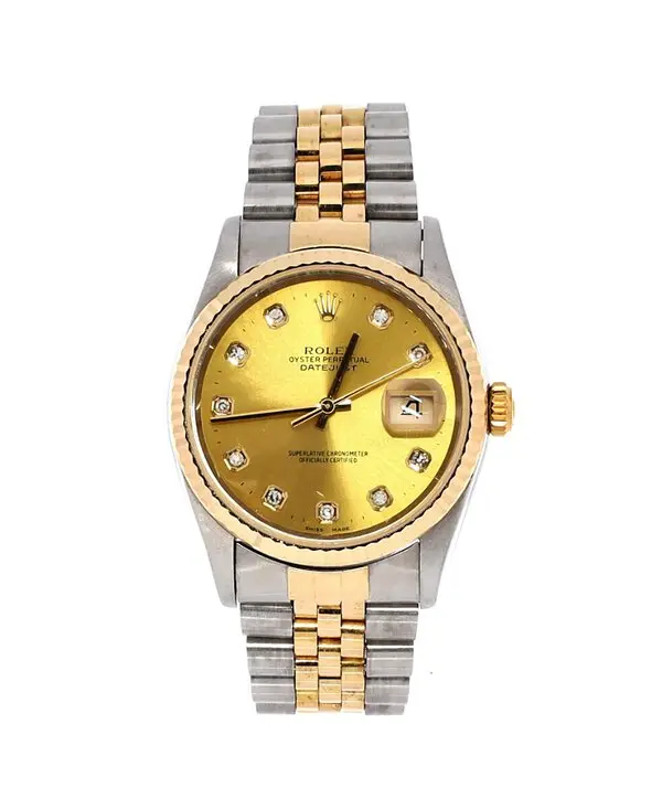 ROLEX Oyster Perpetual Datejust Automatic Watch 36mm - Dial Color: Gold