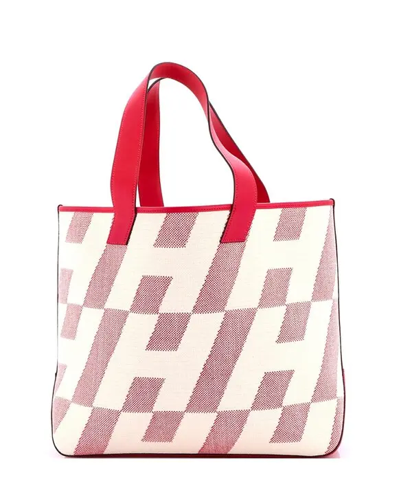 Hermès 40 Cabas H En Biais Tote - Pink