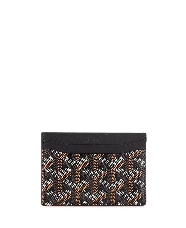 Goyard Saint Sulpice Card Holder Coated Canvas - Black