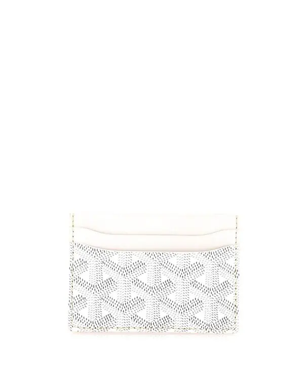 Goyard Saint Sulpice Card Holder Coated Canvas - White