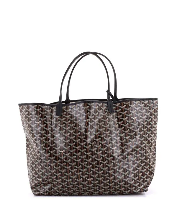 Goyard Gm Saint Louis Tote Coated Canvas - Black