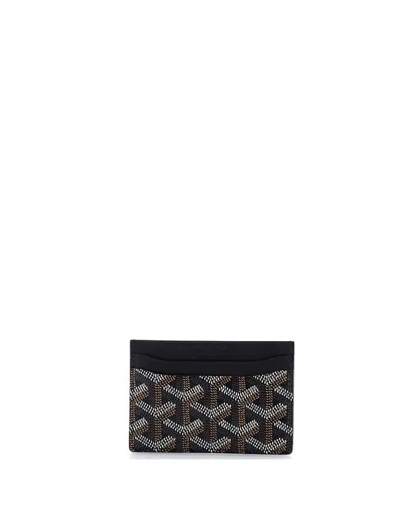 Goyard Saint Sulpice Card Holder Coated Canvas - Black