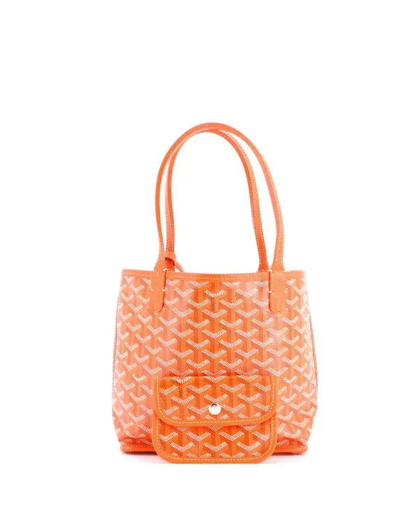 Goyard Anjou Reversible Tote Coated Canvas - Orange