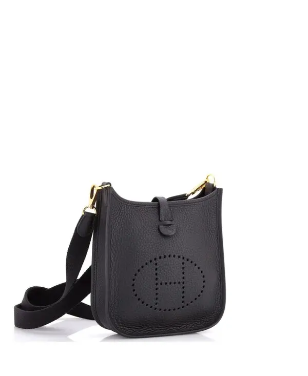 Hermès Tpm Evelyne Bag Gen Iii Clemence - Black