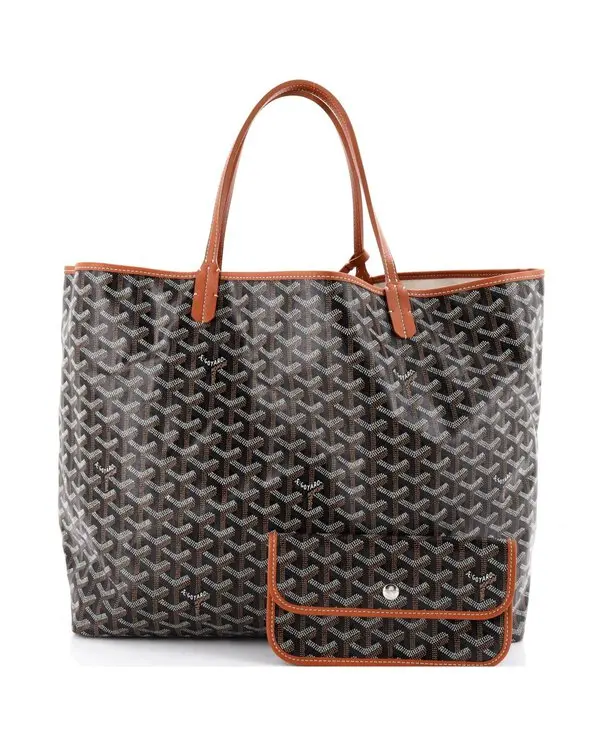 Goyard Gm Saint Louis Tote Coated Canvas - Brown