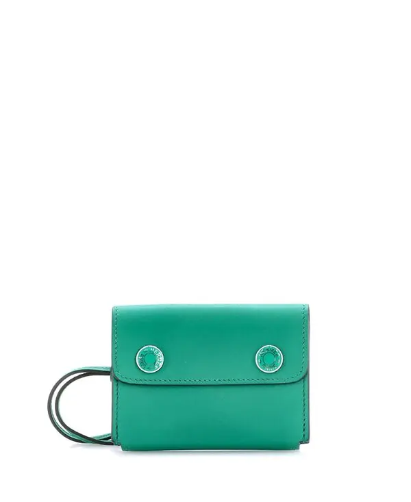 Hermès Hermesnap Card Holder Swift - Green