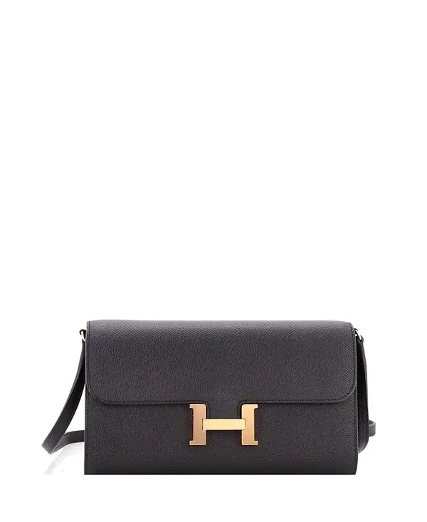 Hermès Constance To Go Wallet Epsom - Black