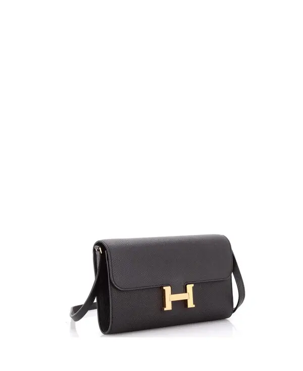 Hermès Constance To Go Wallet Epsom - Black