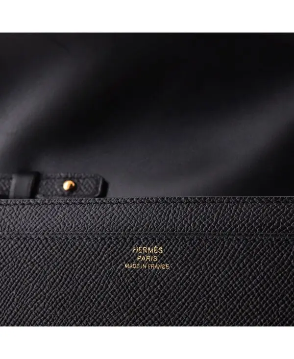 Hermès Constance To Go Wallet Epsom - Black