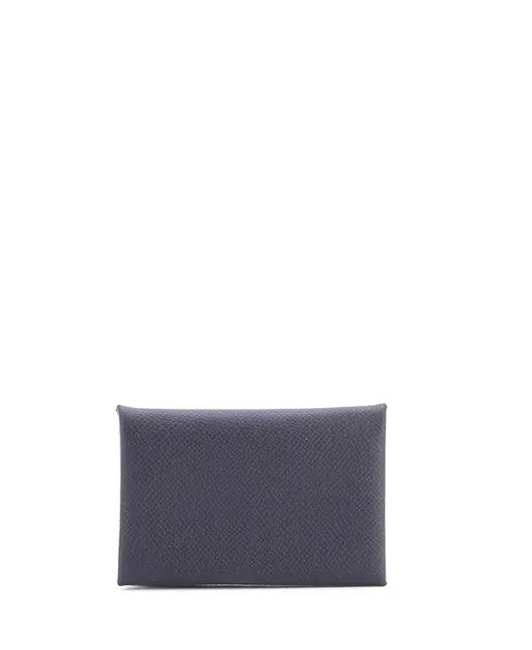 Hermès Calvi Duo Card Holder Epsom - Black