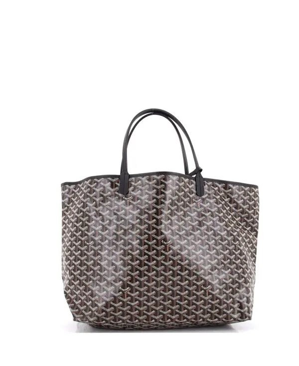 Goyard Gm Saint Louis Tote Coated Canvas - Black
